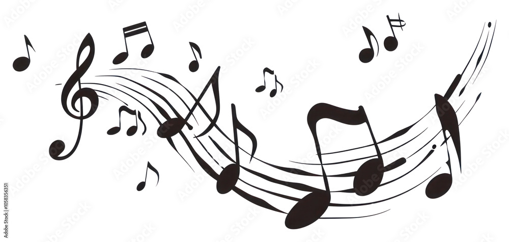 PNG Music note silhouette clip art symbols notes illustration. Stock ...