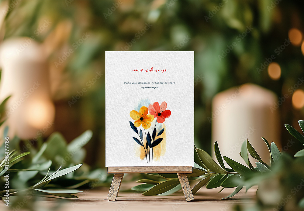 Realistic Greeting Card Mockup – AI-Generated Design for Holiday ...