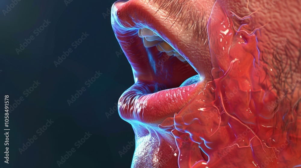 Mumps: A viral infection causing swelling and pain in the salivary ...