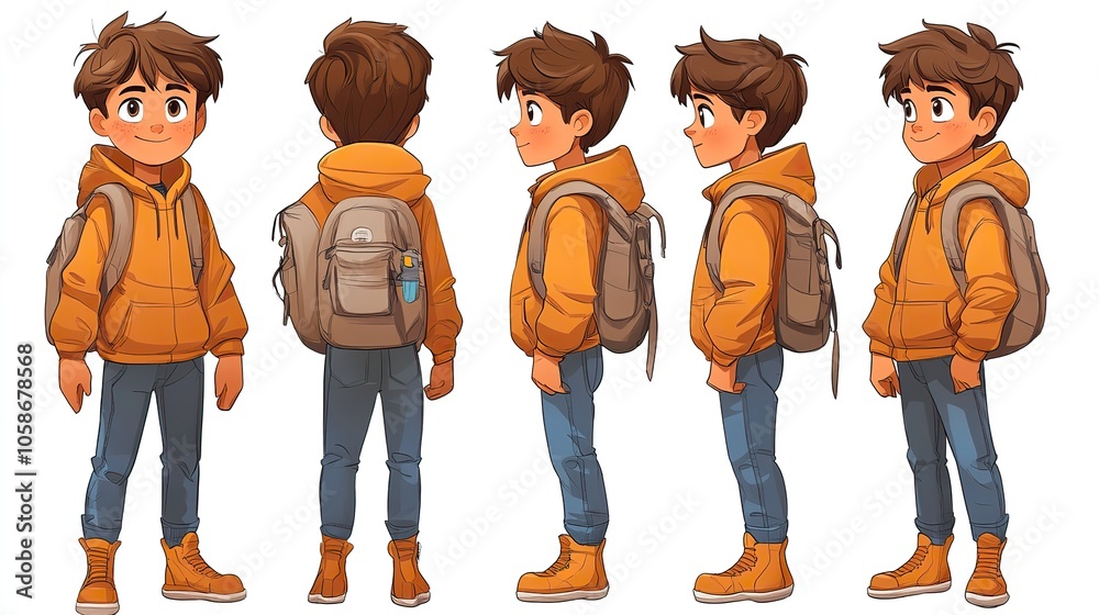 Animated boy character created as the protagonist for video game ...