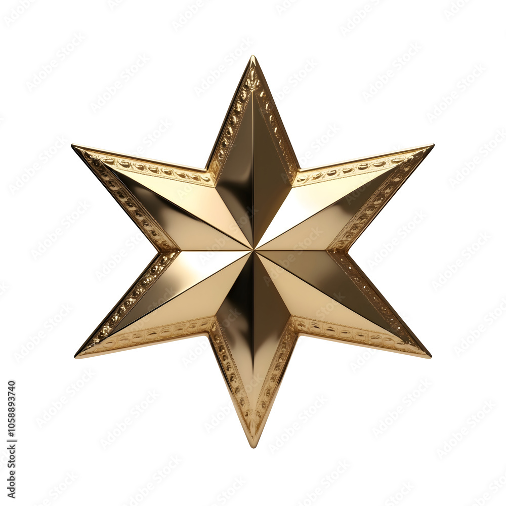 Fotografia do Stock: Golden Star png 3d star png gold star png Christmas tree topper png Golden ...