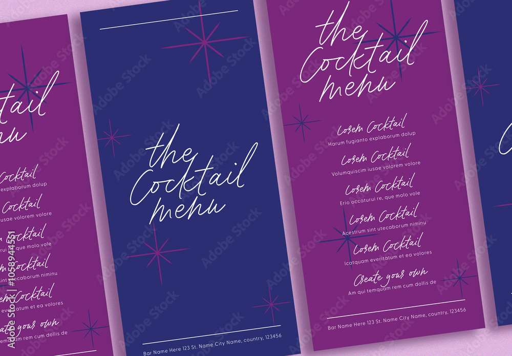 Minimal & Clean Menu Layout Stock Template | Adobe Stock