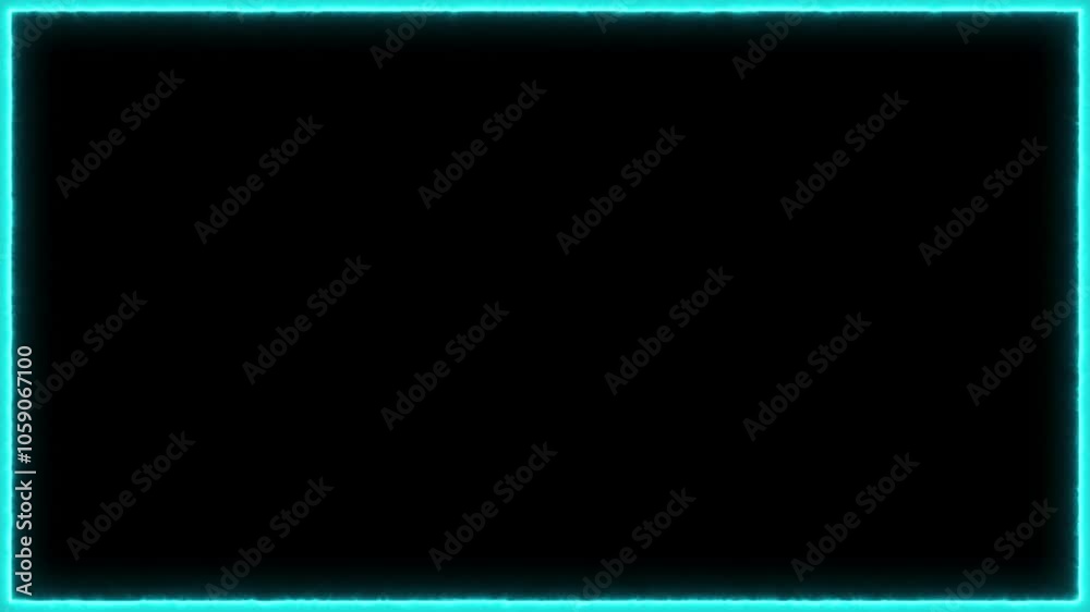 Seamless loop animation rectangle frame 4K video motion graphic. Animated borders frame glowing ...