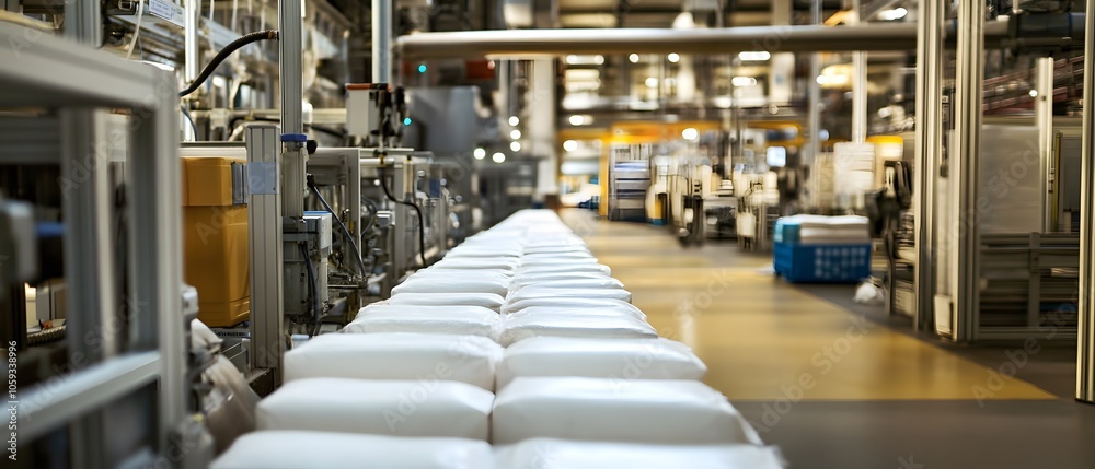 Industrial Process in Modern Manufacturing Environment Stock Photo ...