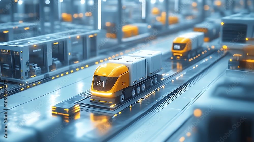 Optimized logistics hub enhancing delivery management with high-tech ...