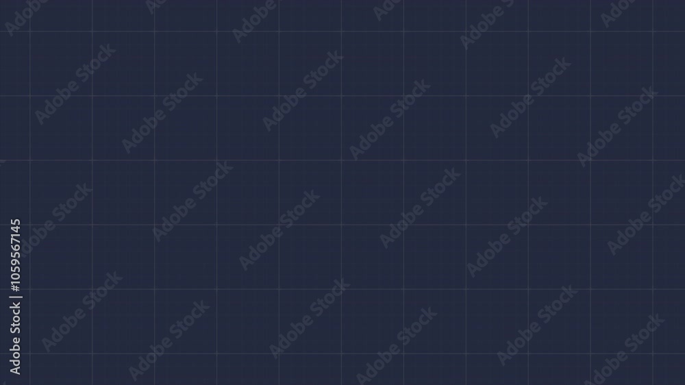 Blank blue sheet of paper with grid animation. Blueprint background animation. Blueprint concept ...