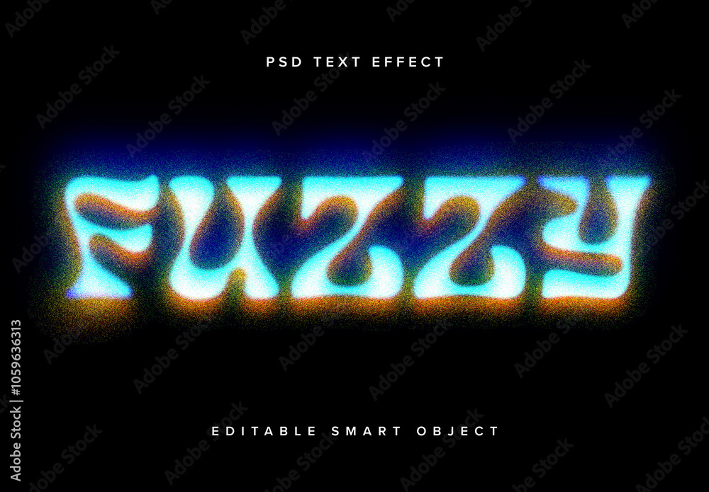 Dissolving Text Effect Mockup Stock Template | Adobe Stock