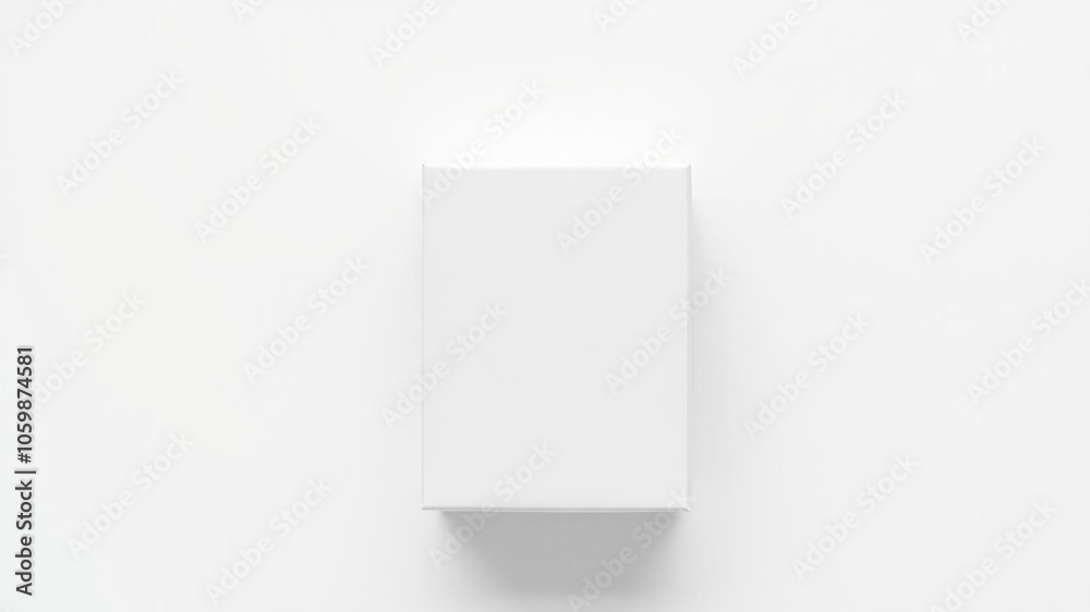 Flat lay of a box packaging design template for custom food with a ...