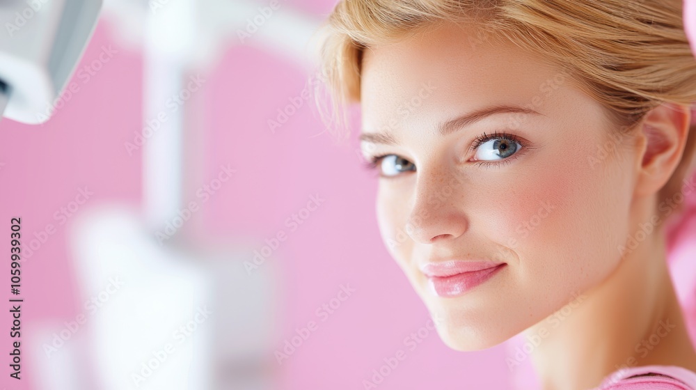 A woman receives a mammogram, demonstrating the importance of regular ...