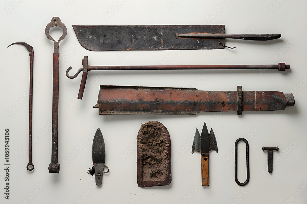 Comprehensive Display of Various Parts and Components of a Traditional ...