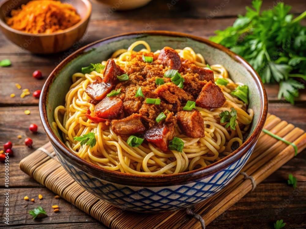 Kolo Mee: A Traditional Sarawak Dish of Savory Noodles with Pork ...