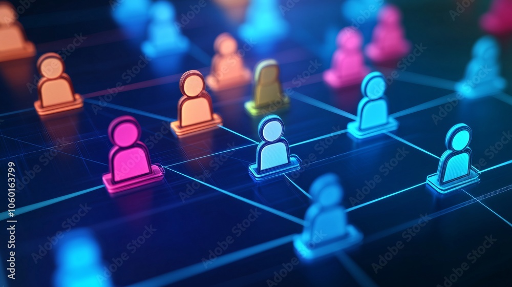 ภาพประกอบสต็อก A sophisticated illustration of an organizational chart ...