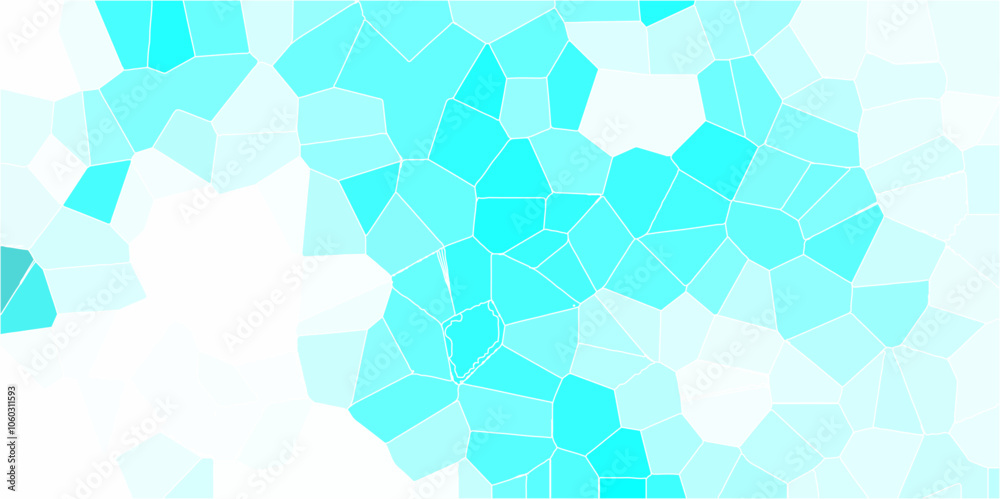 light azure and black Broken Stained Glass Background with White lines ...