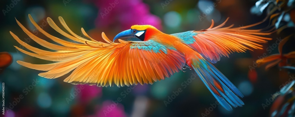 Bird of Paradise Display A male bird of paradise performing its ...