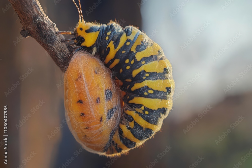 Monarch Caterpillar Transforming A monarch caterpillar in slow motion ...