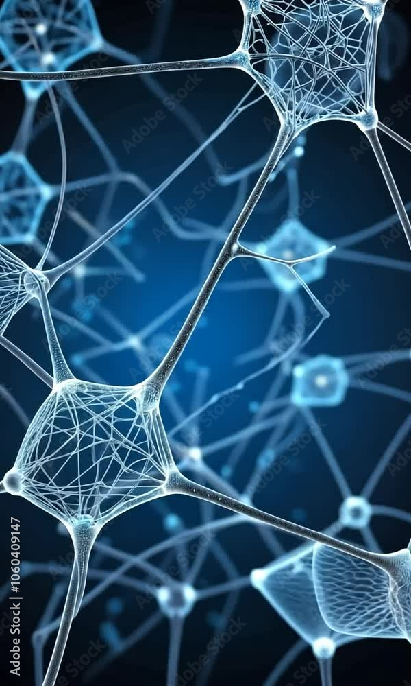 neuroscience space motion banner background impulse psychedelic ...