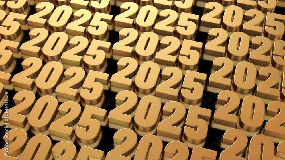 Happy New Year 2025 green screen chroma key. Happy New Year celebration ...