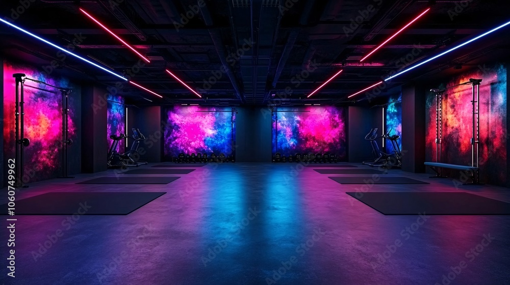 Transform your fitness journey in a contemporary style basement gym ...