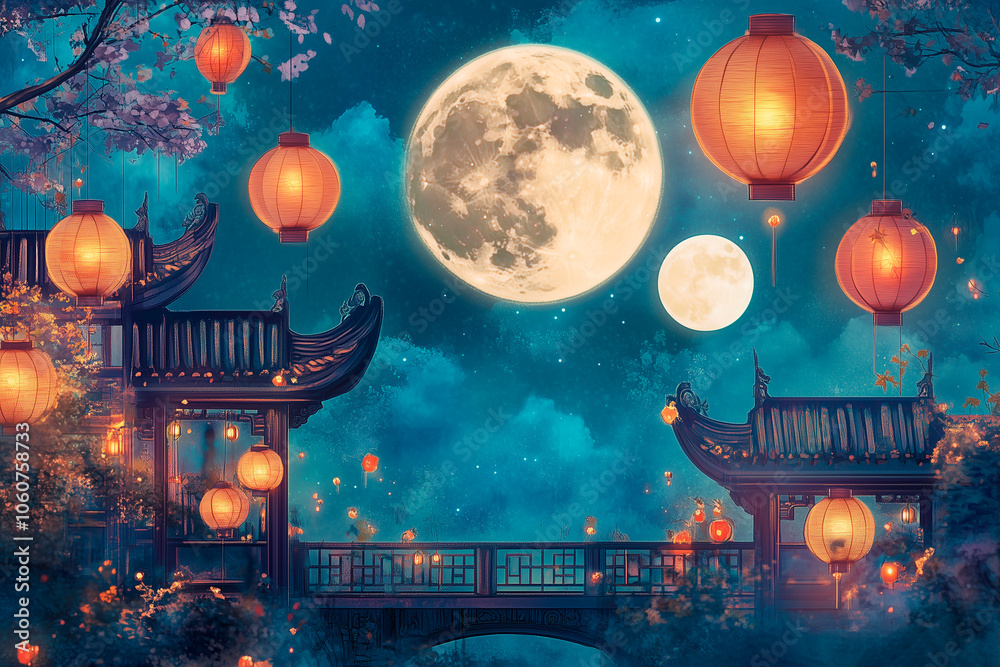 text "Lunar New Year’s Eve – Welcoming the New Moon!" with lunar phases ...