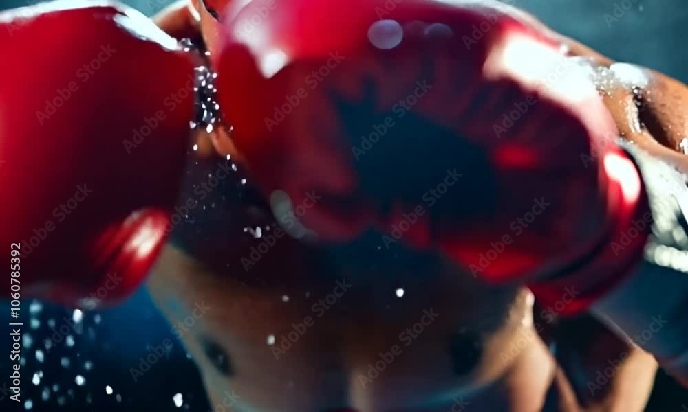 Boxer on the ring, sport theme, boxing arena advertising style images ...