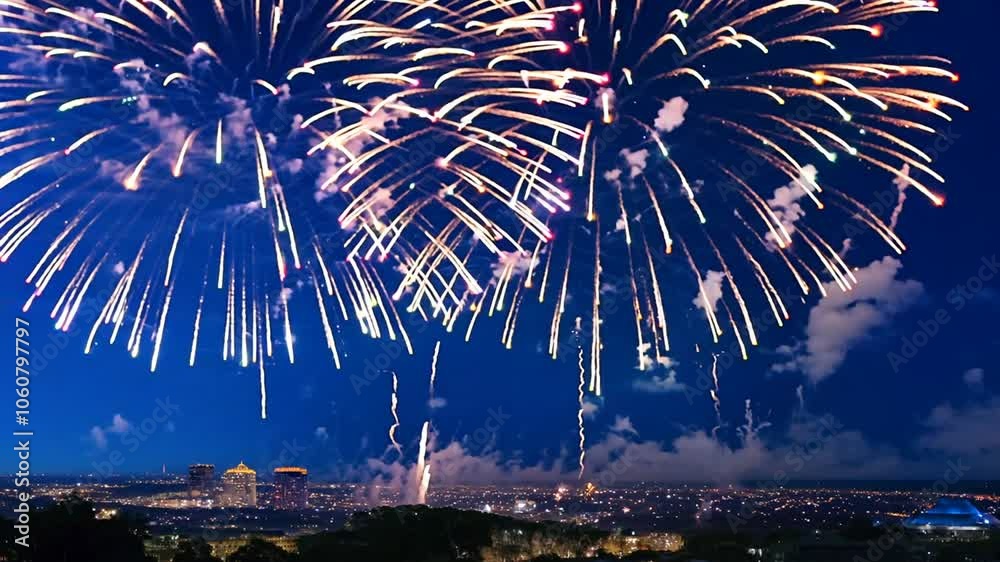 overlay celebration fireworks background festival night holiday new ...