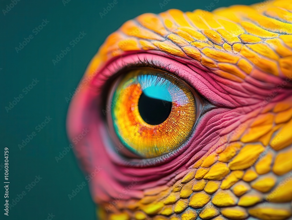 Macro of dragonfly eyes, vivid colors and textures, showcasing the ...