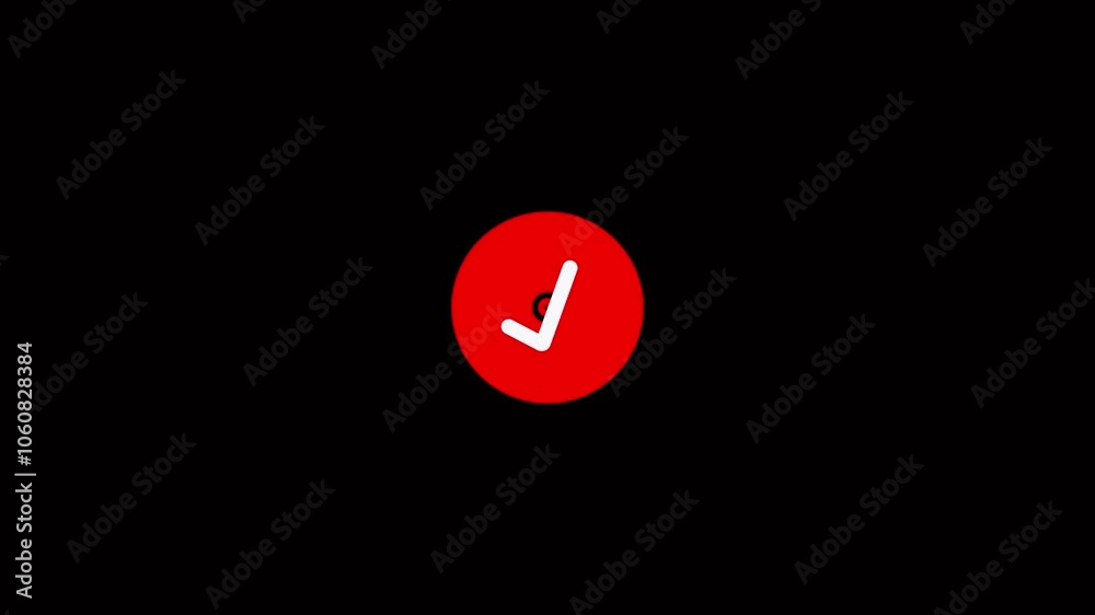 Check mark icon animation , right mark icon .check mark icon. approved ...