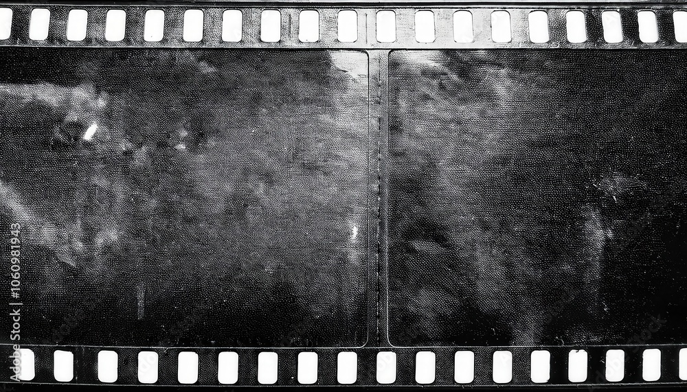 Vintage Blank Film Strip Texture Background, 35mm Retro Negative Frame ...