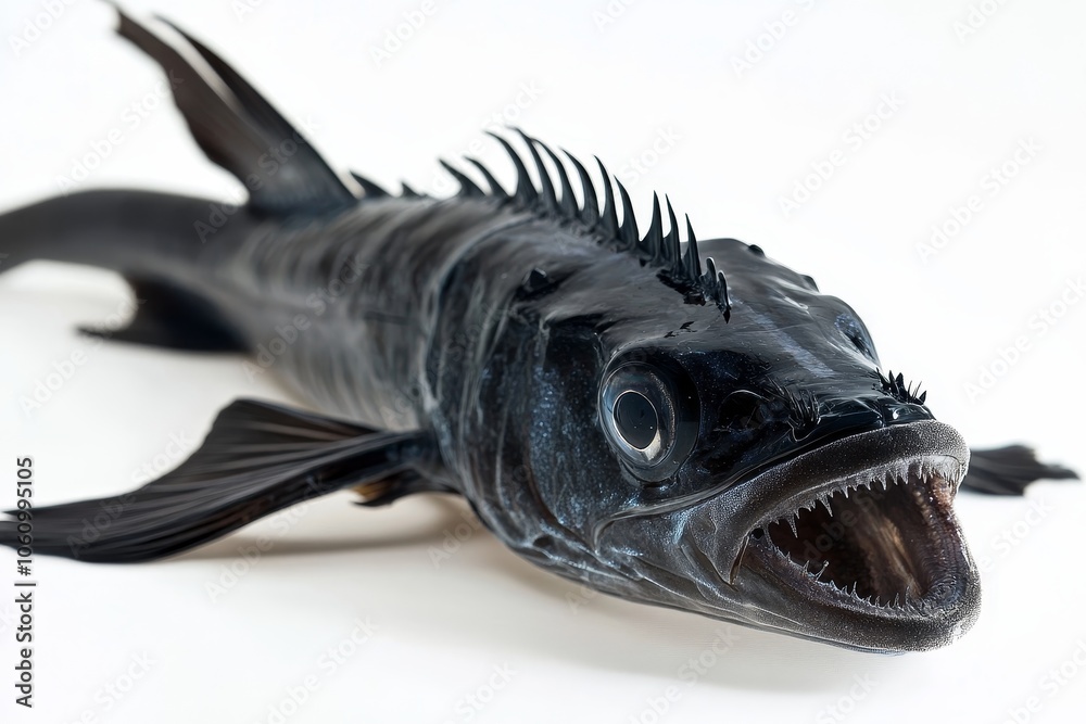 Black Dragonfish: Deep Sea Predator, a striking image of a ...