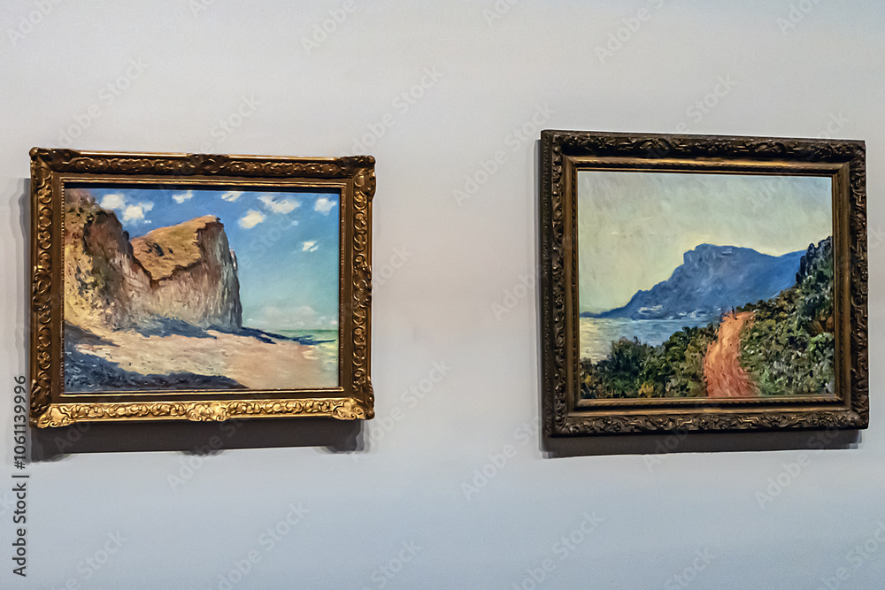 Interior of Van Gogh Museum in Amsterdam: Exhibition “Vive l ...