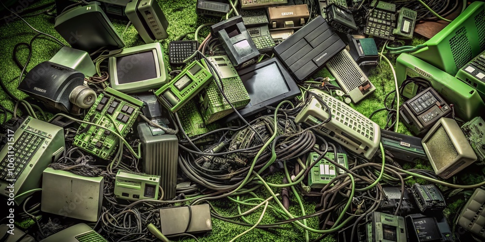 E-waste Heap of Electronics and Computer Garbage - Environmental Impact ...