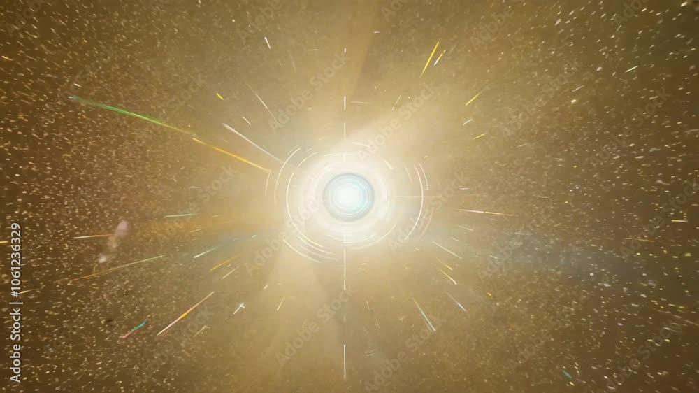 Particle Motion background graphic:4K abstract space light blue galaxy ...