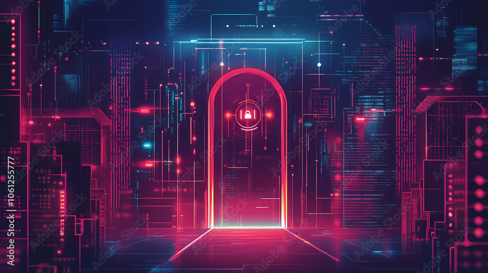 Secure data fortress with layered defenses encrypted pathways and ...