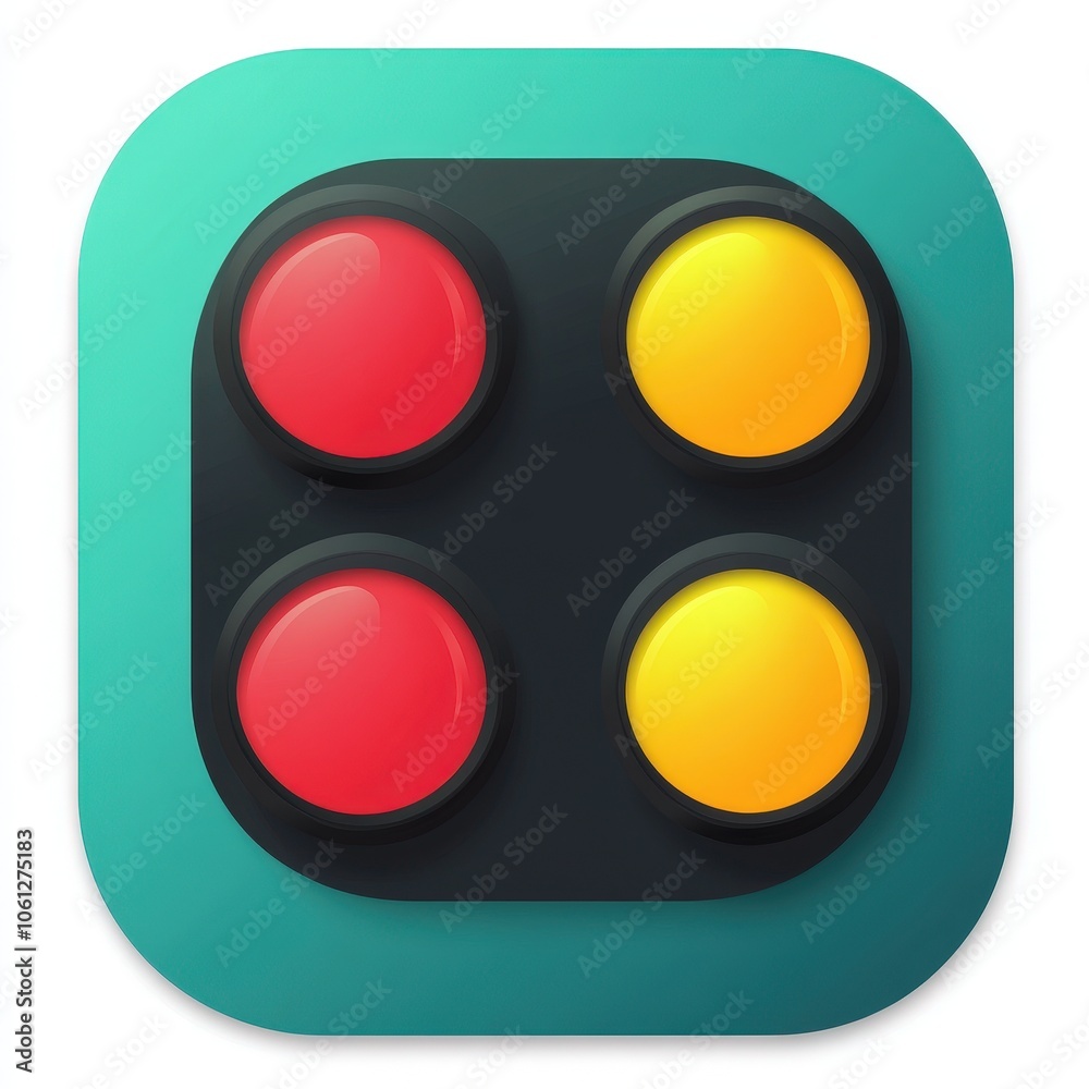 This image showcases a simple and modern app icon concept featuring ...