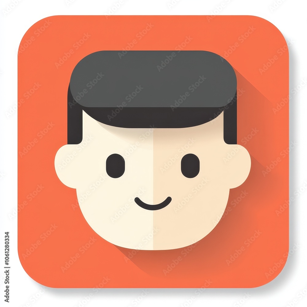 This image showcases a simple and modern app icon featuring a saluting ...