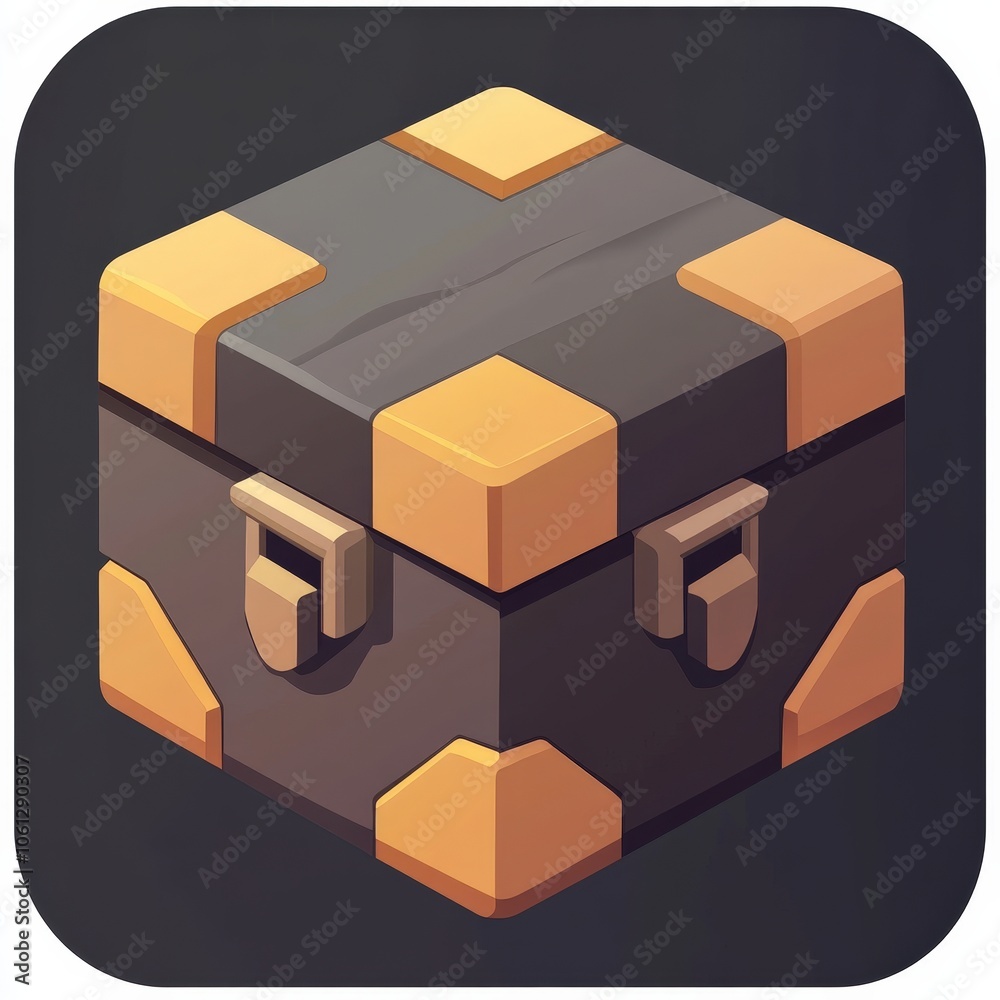 This image showcases a simple yet appealing design for a loot box app ...