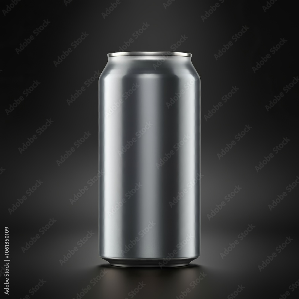 Blank tall soda or beer can Mockup isolated on white background ...