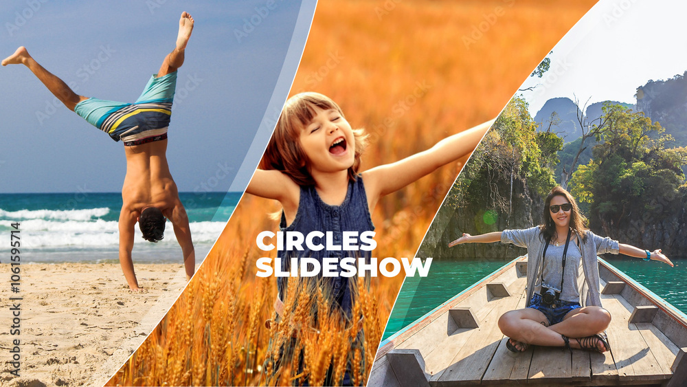 Circles Slideshow Stock テンプレート | Adobe Stock