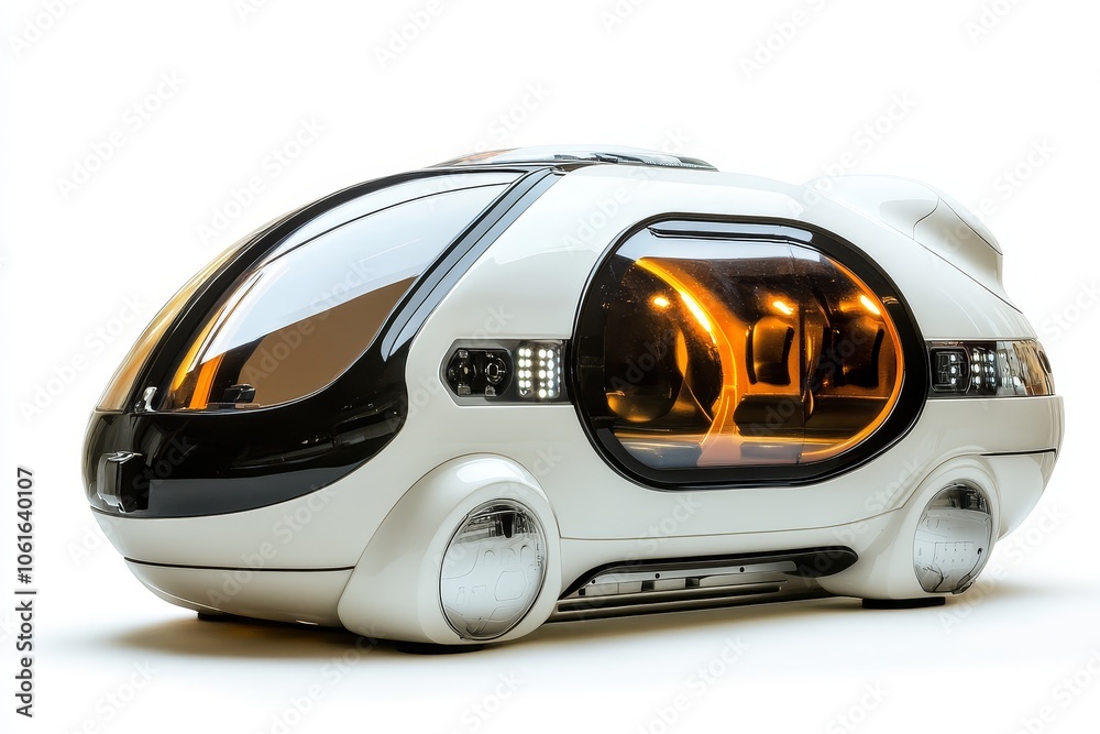 Futuristic Automated Transport Pod: A sleek and modern design for a ...
