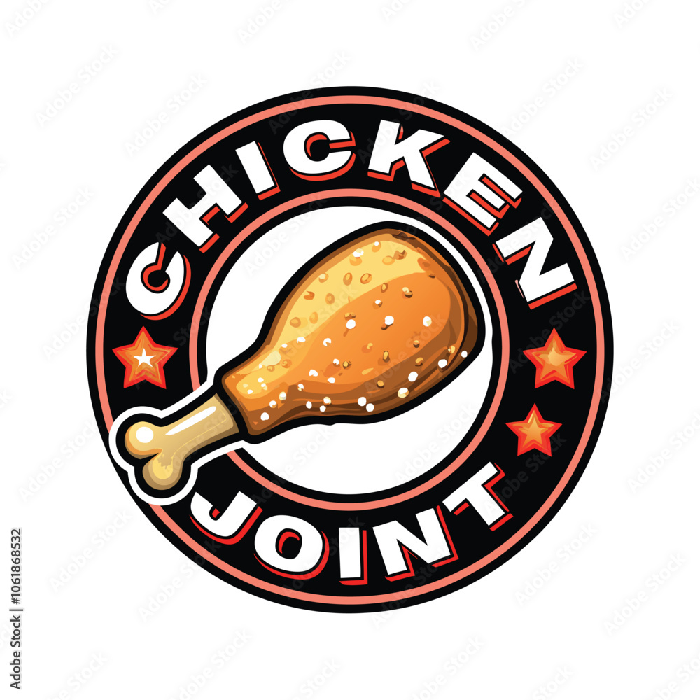 Design a retro-inspired logo for a chicken restaurant featuring a ...