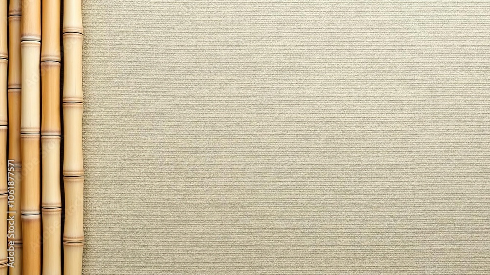 Natural bamboo mat background with a textured surface perfect for ...