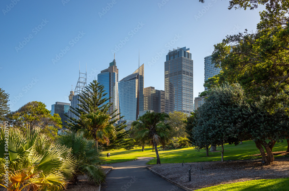 Exposure of Sidney cityscape taken from the Phillip Precinct, commonly ...