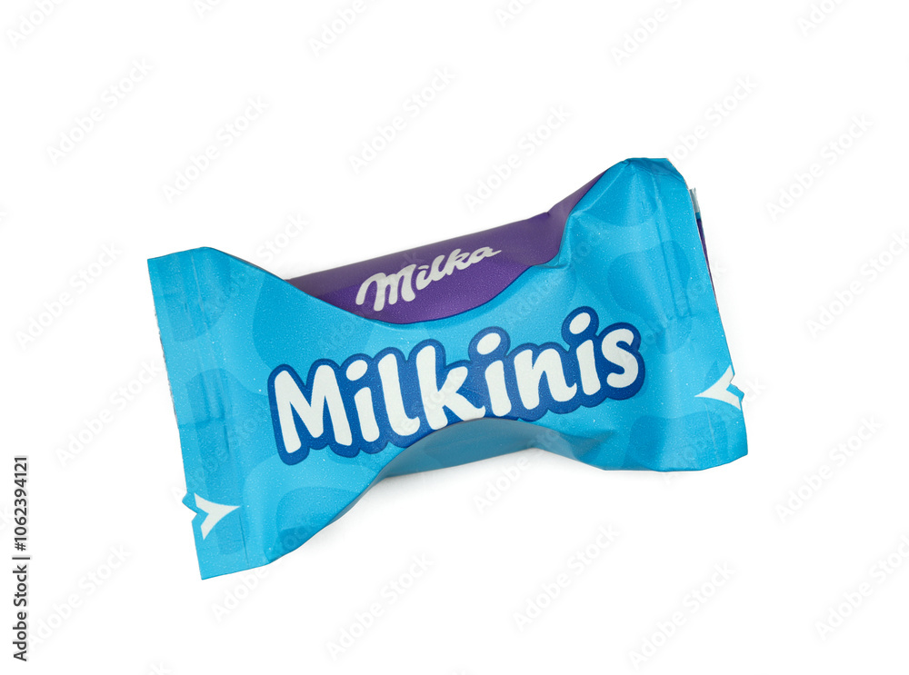Milka Milkinis favourites mini praline package isolated on white ...