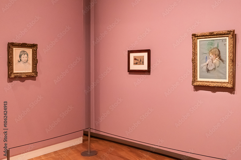 Interior of Van Gogh Museum in Amsterdam: Exhibition “Vive l ...