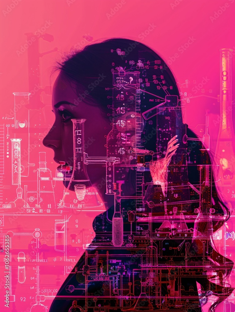 Explore the innovative world of a female scientist in the lab through ...