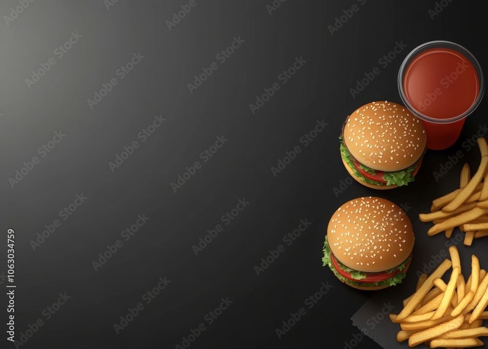 Fast food background with chalkboard. mobile menu design surrounded by ...