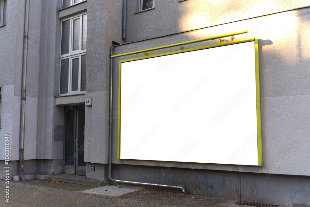 Poster Wide format billboard on a house wall in Berlin. – Wall Art ...