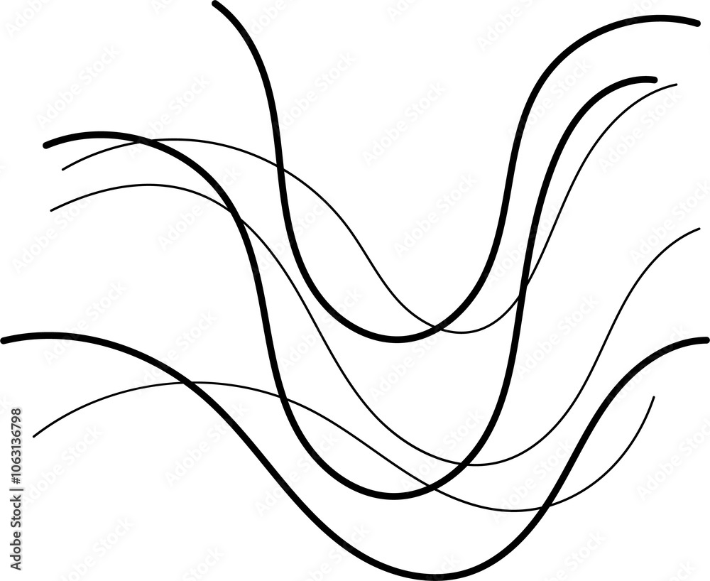 Abstract black and white liens with many squares and triangles shape on ...