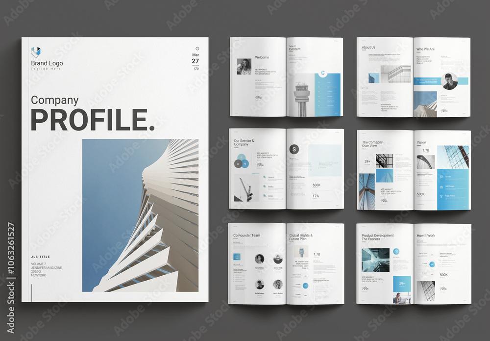 Company Profile Layout Stock Template | Adobe Stock
