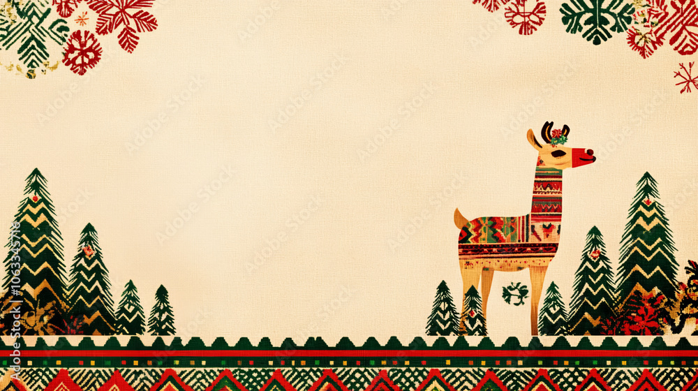 Peruvian textile-inspired pattern featuring colorful Incan motifs in ...